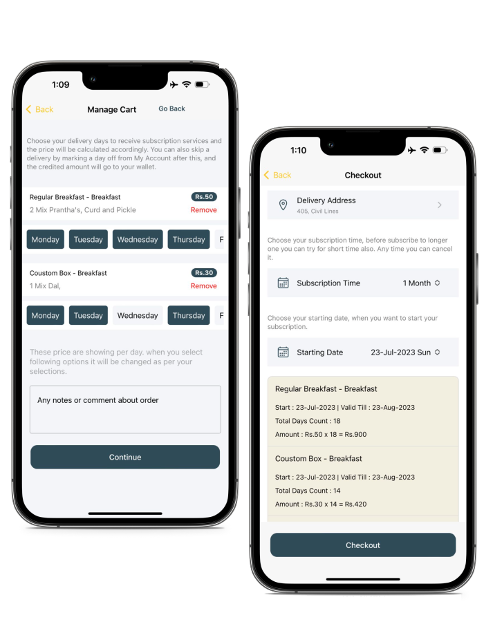 TiffinGo - A Complete App for Subscription Based Orders/Tiffin Services | Android + ios ...